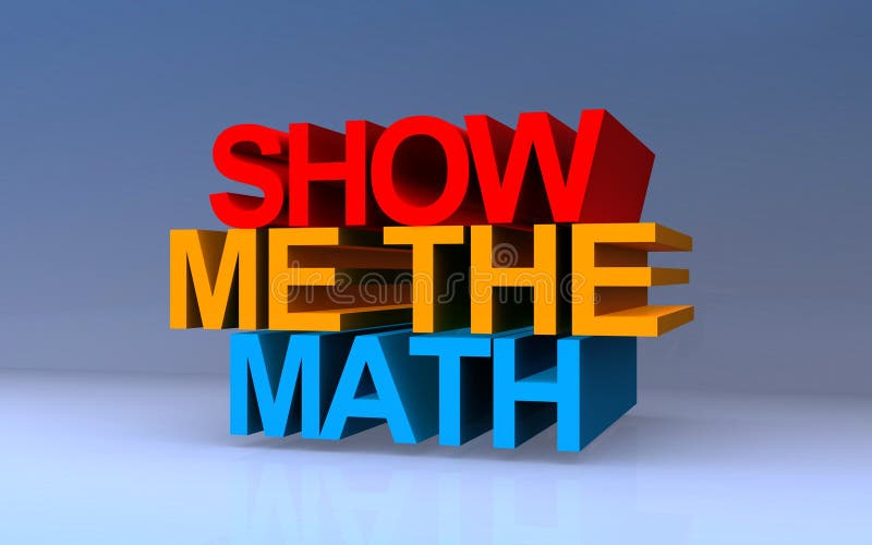 Show me the math on blue stock illustration. Illustration of statistics ...