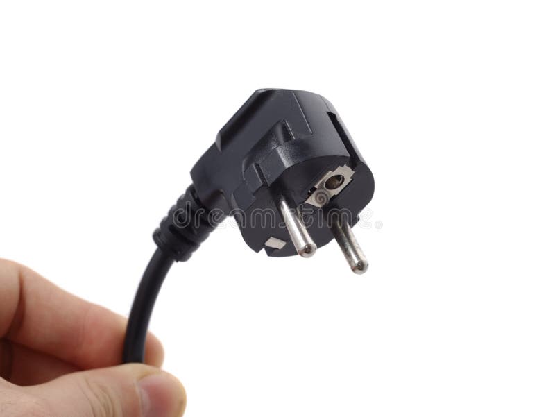Plug stock photo. Image of connect, black, bend, electricity - 1611994