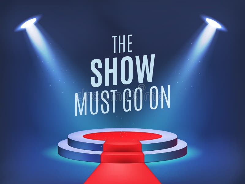 The Show Must Go on . High Quality Realistic Sportlight for Your Design ...