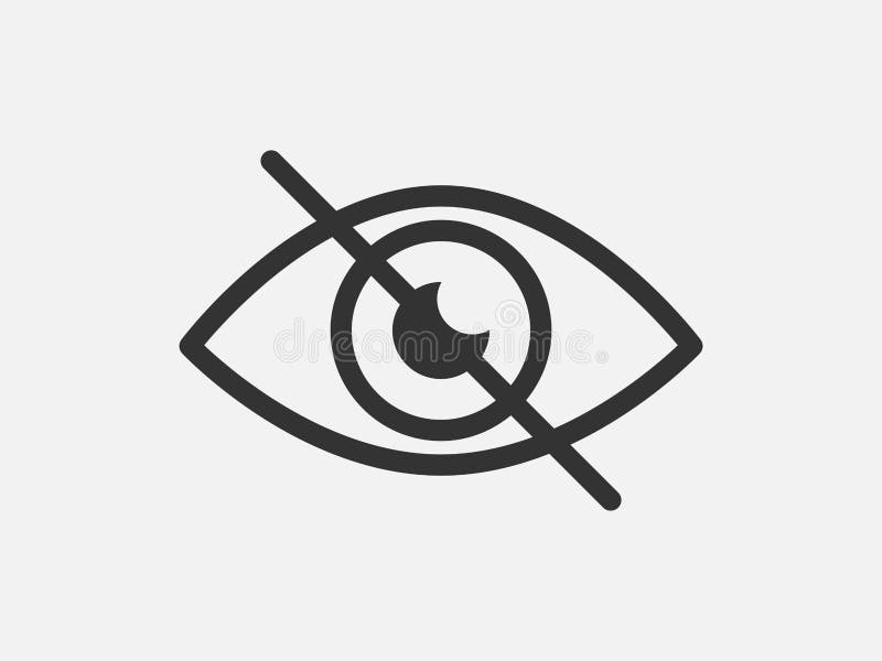 Show Password Icon, Eye Symbol. Vector Vision Hide from Watch Icon ...