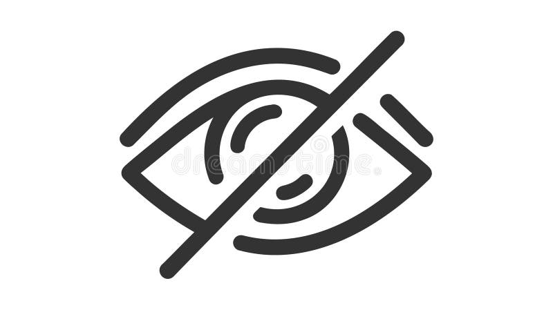 Show Password Icon, Eye Symbol. Vector Vision Hide from Watch Icon ...