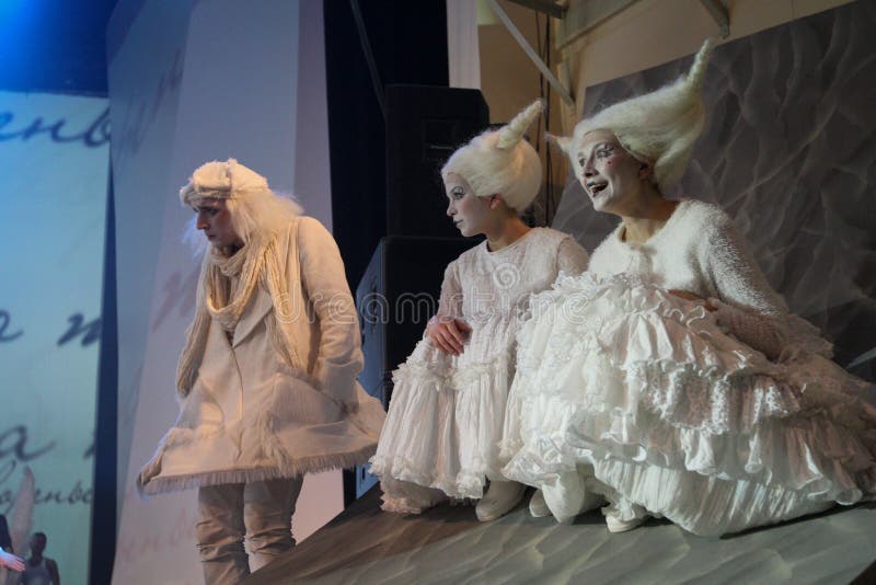 Show-performance of Color Dreams White Night Editorial Photo - Image of ...