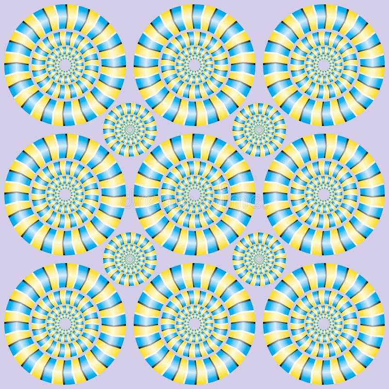 Rotation motion illusion stock vector. Illustration of psychedelic ...