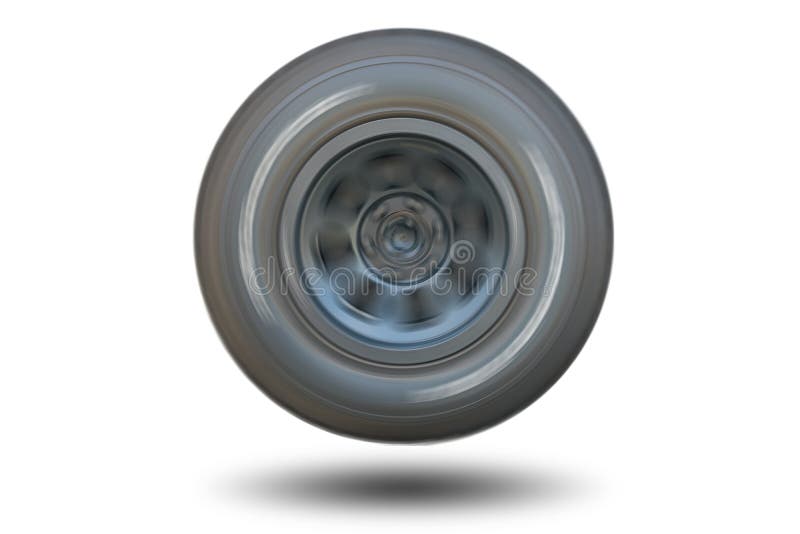 Red Car Racing Spinning Wheel Burns Rubber On Floor. Stock Image ...