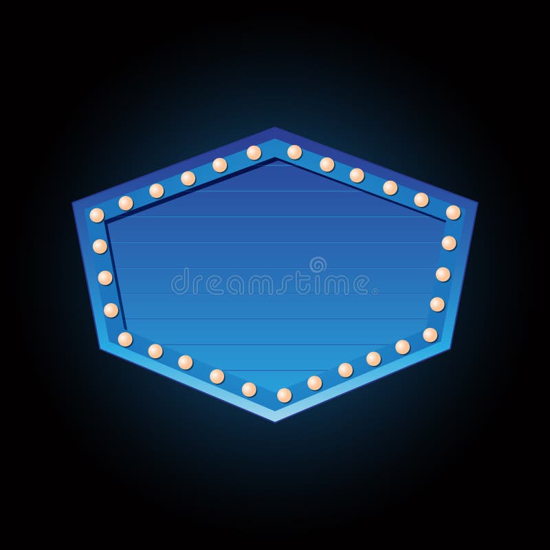 Show Time Vector Theater Sign Banner Stock Vector - Illustration of ...