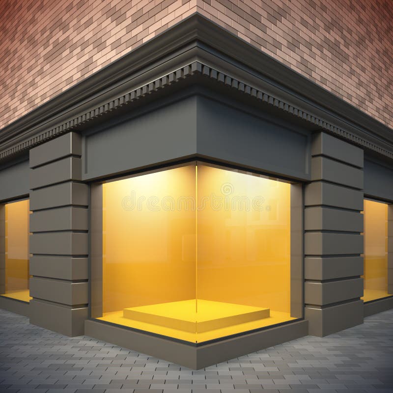 Showcase in Classical Style. Stock Illustration - Illustration of ...