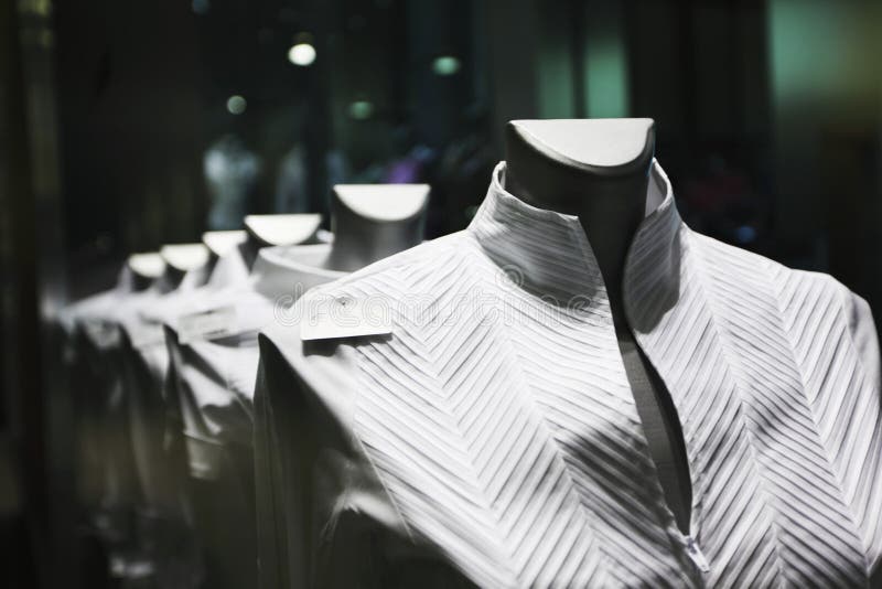 Clothing Shop Window Store Sale Display Fashion Men Clothes Stock Photo ...