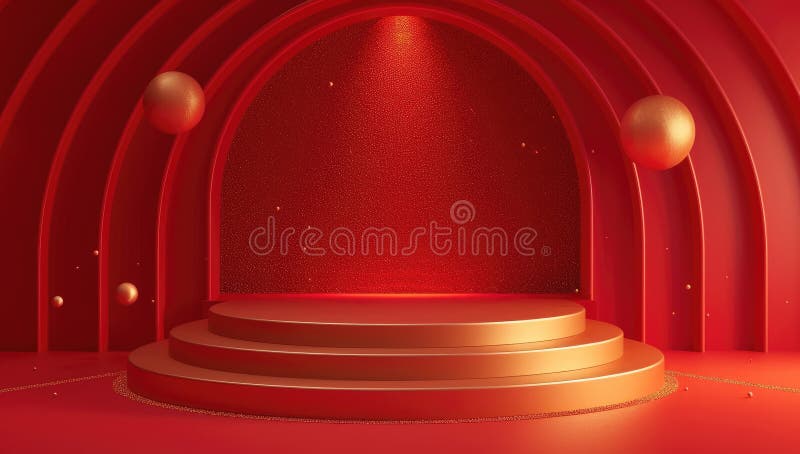 Showcase Empty Podium, Banner, and Stand Versatile Copy Space, Ideal ...