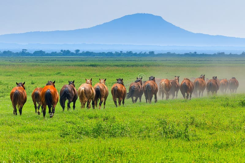 Showcase the Explosive Energy and Lightning-fast Pace of Wild Horses ...