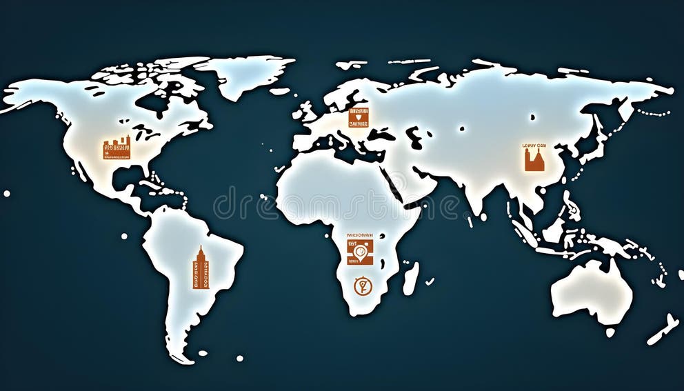 Showcase an Illuminated, Interactive Digital Map Highlighting a ...