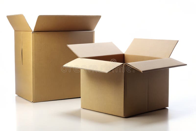 Elegant Cardboard Box Silhouettes Open and Closed Styles Perfect for ...