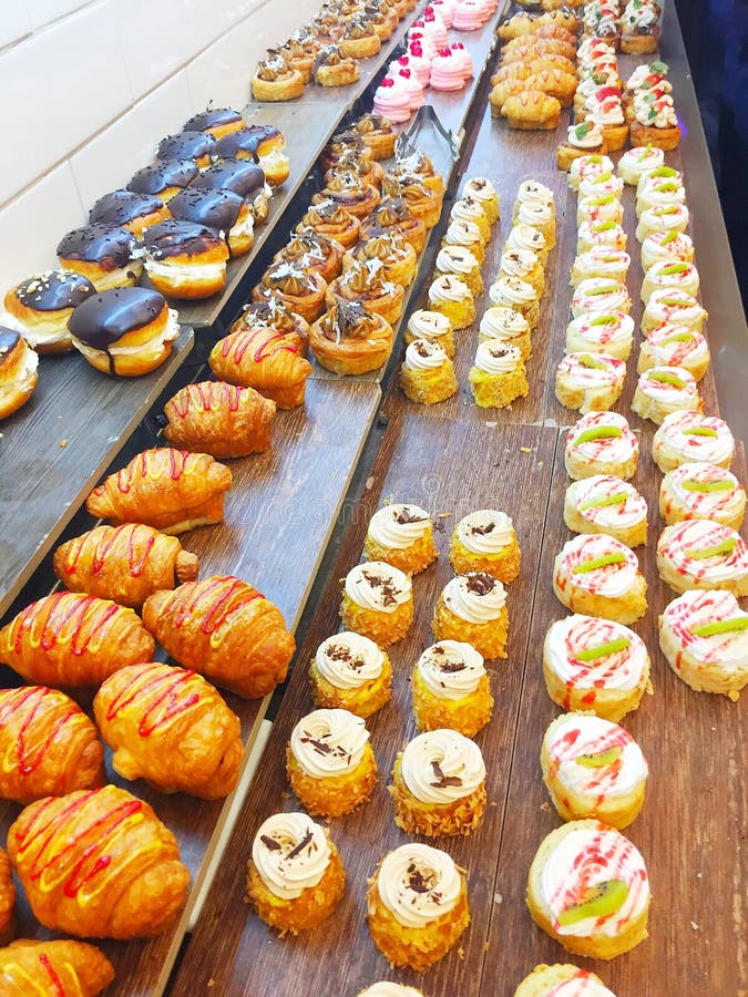 Selection of Doughnuts in a Tray Stock Image - Image of inside ...