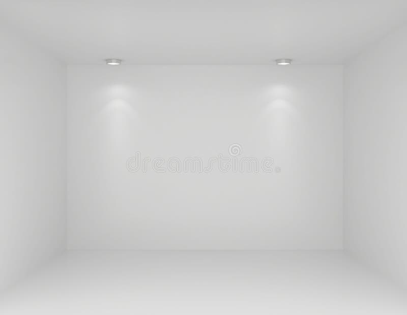 Showcase with Lights and Podiums for Samples Product Stock Image ...