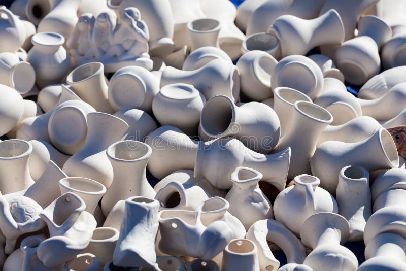 Showcase pottery handmade stock image. Image of decor - 88372957