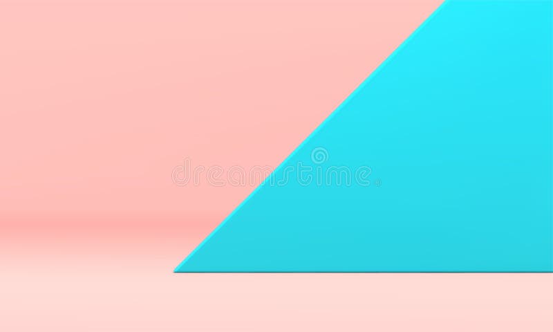 Showcase Product Advertising Display Blue Triangle Wall 3d Background ...