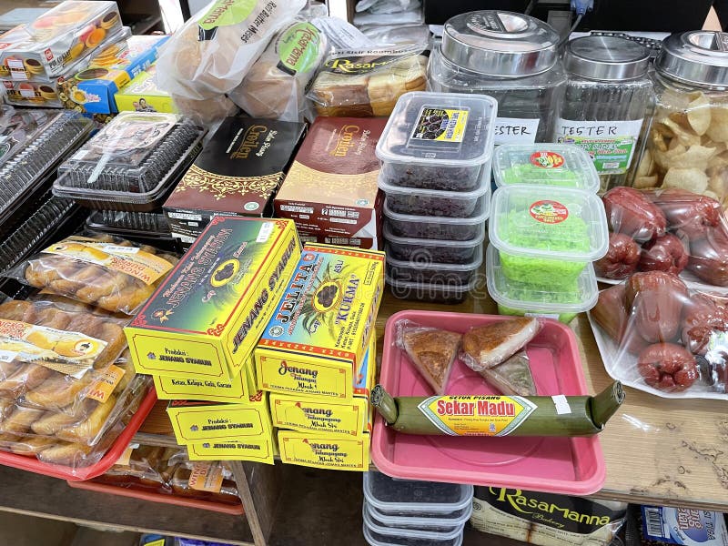 Showcase of Snacks, Various Kinds of Souvenirs Typical of Tulungagung ...