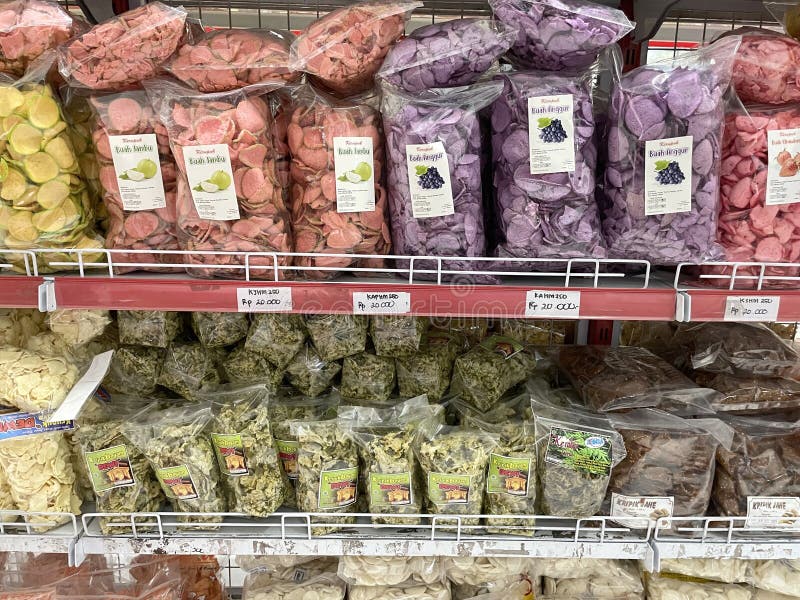 Showcase of Snacks, Various Kinds of Souvenirs Typical of Tulungagung ...