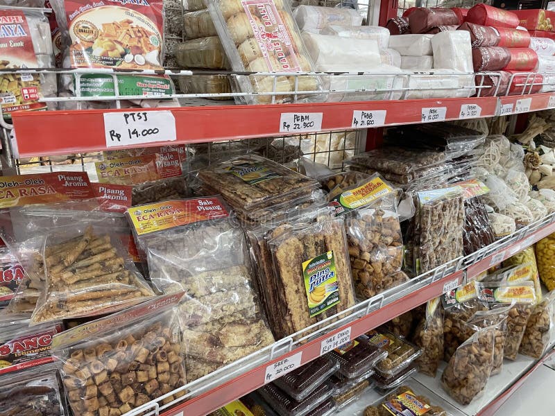 Showcase of Snacks, Various Kinds of Souvenirs Typical of Tulungagung ...