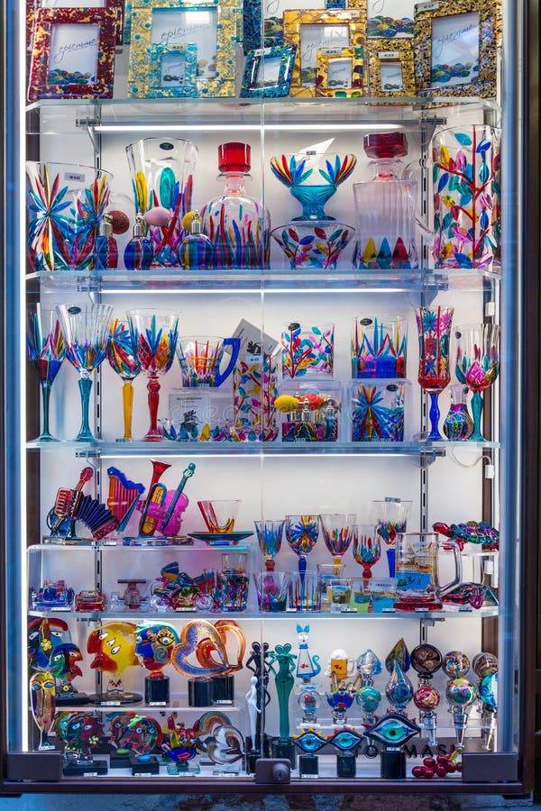 Showcase Souvenir Shop in Italy Editorial Stock Image - Image of ...