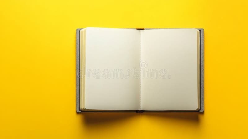 Showcase an Unblemished Open Notepad or Sketchbook Featuring Ample ...