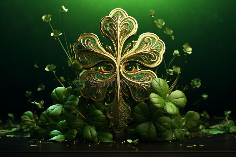 Showcase the Versatility of Shamrock Motifs in Stock Illustration ...