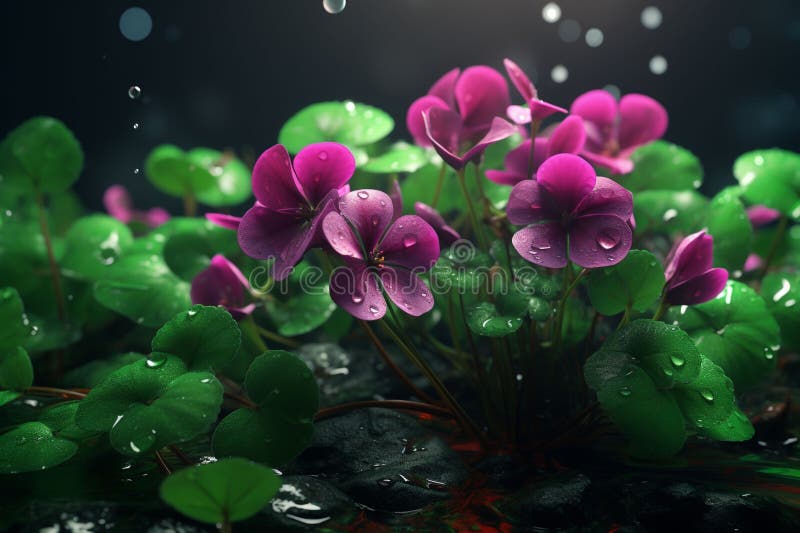 Showcase the Vibrant Colors of Clover in Stock Illustration ...