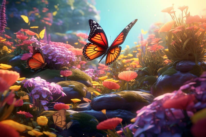 Showcase the Vibrant Colors of Spring with an Stock Illustration ...