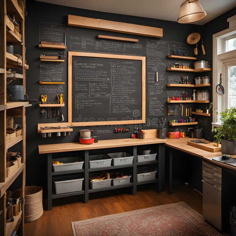 Showcase a Well-organized, Brightly Lit Workshop Filled with Various ...