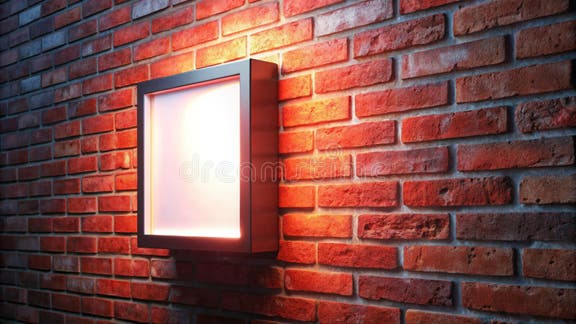 Showcase Your Brand with this Illuminated Lightbox Mockup Against a ...