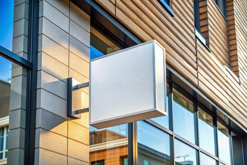 Showcase Your Brand with a Modern Square Shop Sign Mockup a Versatile ...