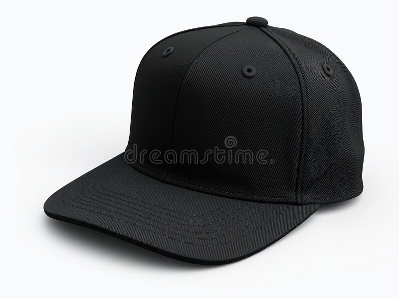 Editable Adjustable Snapback Cap Mockup Blank Design Template Stock ...
