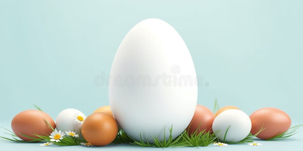 Elegant Empty Easter Egg Mockup a Versatile Design Template for Spring ...