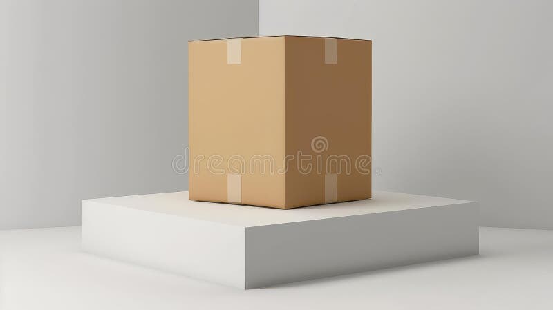 Showcase Your Designs with this Blank Brown Box Mockup, Perfect for ...