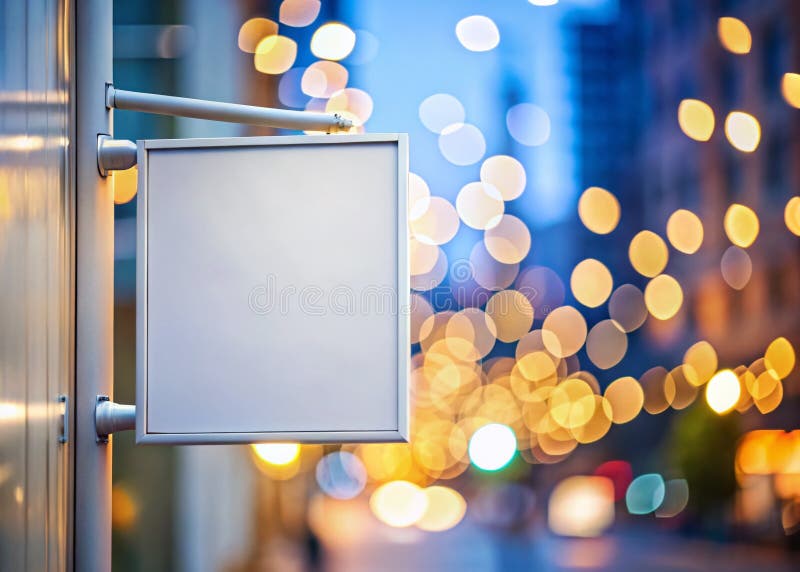 Showcase Your Designs with a Professional White Signboard Mockup a ...