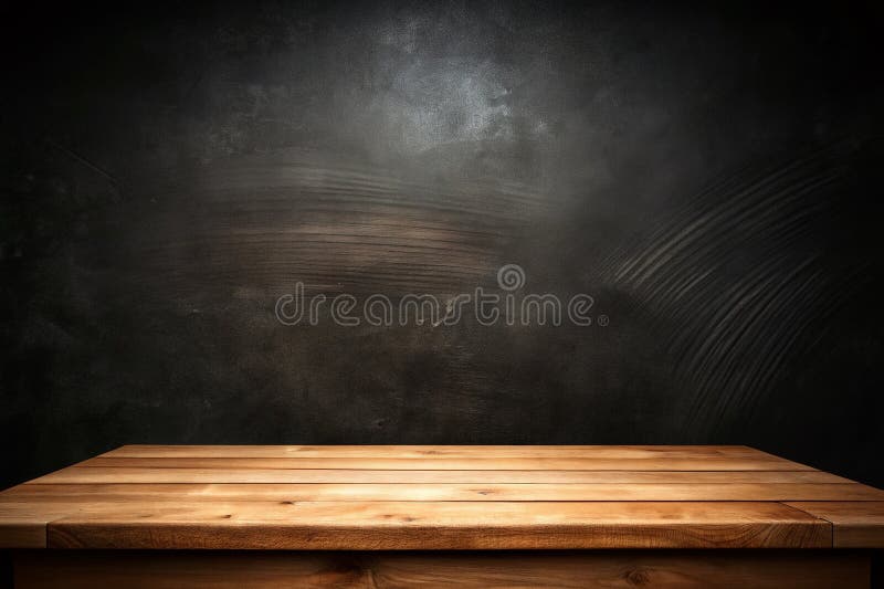 Showcase Your Products on a Rustic Wooden Table Against a Bold ...