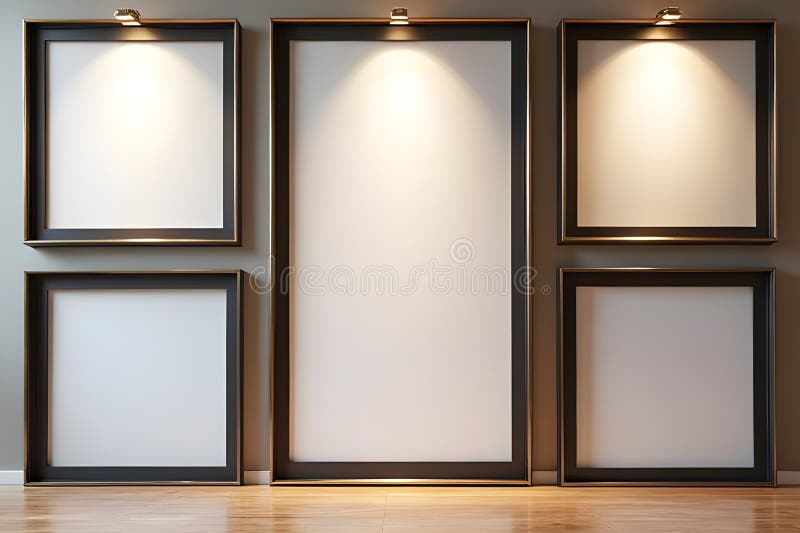 Showcase Your Style Modern Empty Picture Frames Mockup for Interior ...