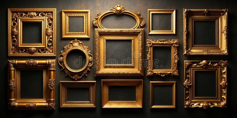 Exquisite Golden Frames: Elevate Your Home Decor with Luxurious Artwork ...