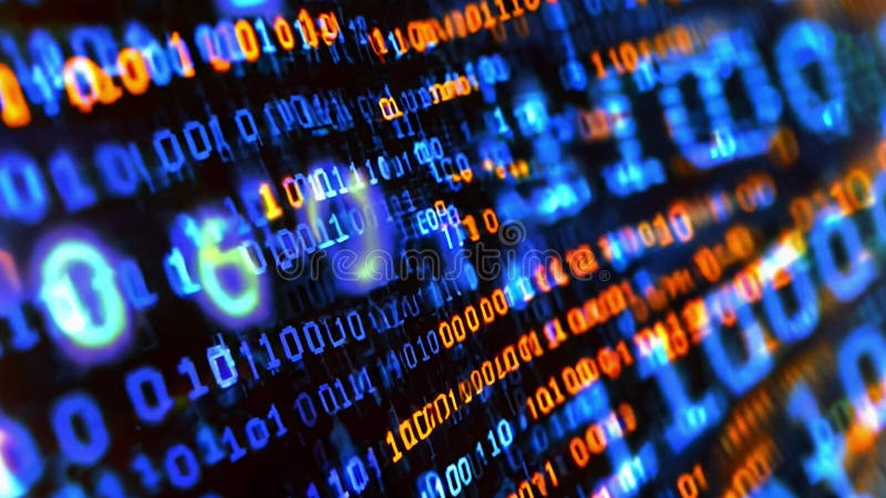 Exploring Digital Data Flows And Binary Code In A Vibrant Visualization 7841