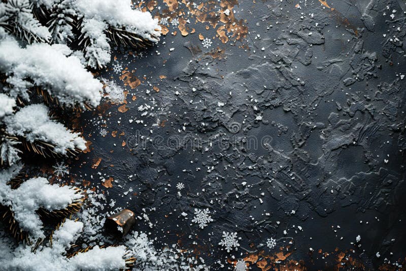 Showcasing Abstract Snow Texture with Black and White Color, with ...
