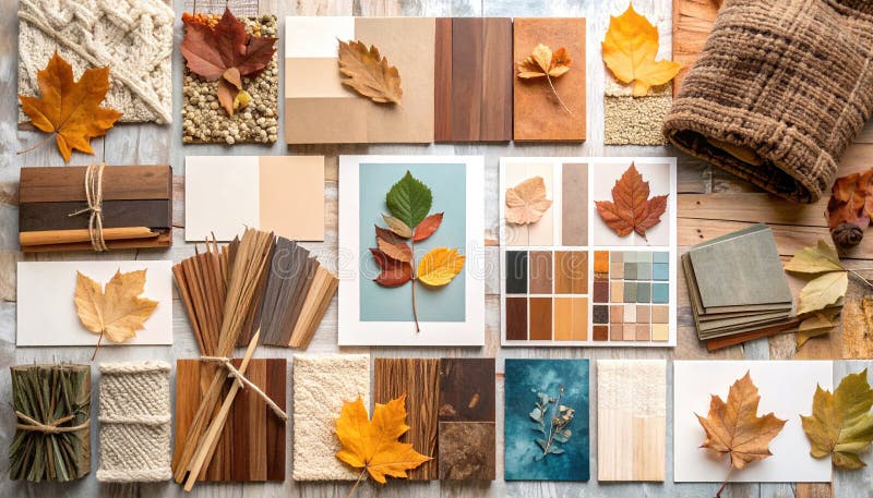 Creative Exploration of Natural Materials and Stock Image - Image of ...