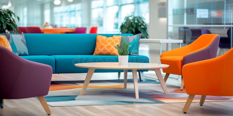 Showcasing a Collaborative Lounge Area with Comfortable Seating and ...