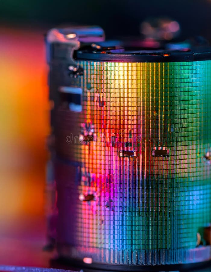 Showcasing a Digital Camera Sensor Plates Vibrant Colors and Intricate ...