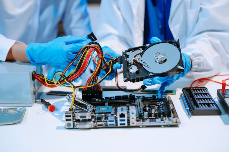 Showcasing Expert Computer Hardware Assembly and Hard Drive ...