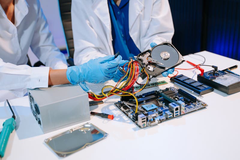 Showcasing Expert Computer Hardware Assembly and Hard Drive ...