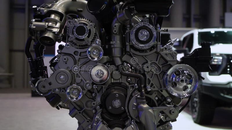 Showcasing HighPerformance Engine Display at Auto Show Exhibition Event ...
