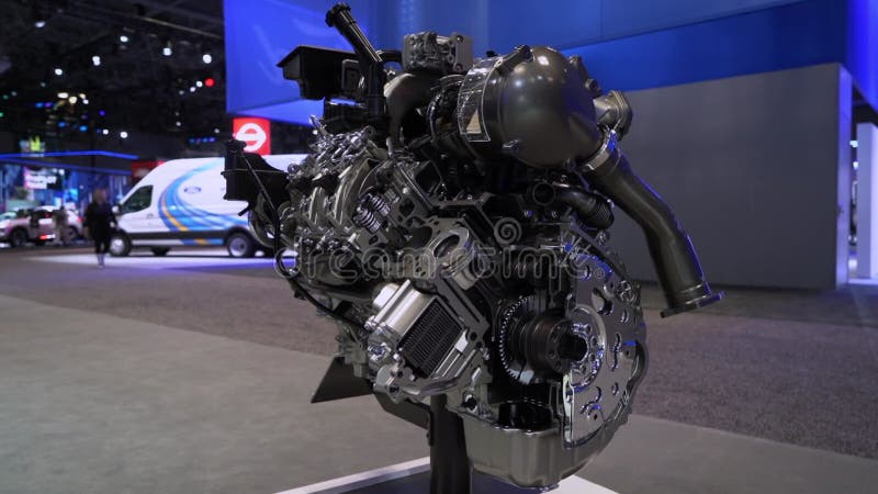 Showcasing HighPerformance Engine Display at Auto Show Exhibition Event ...