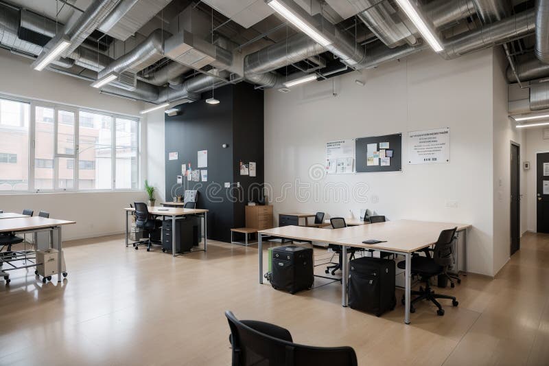 Creative Office Co-working Center University Campus Modern Workplace ...
