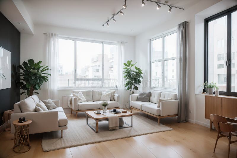 Modern Studio Interior. Ing Design Concept Stock Illustration ...