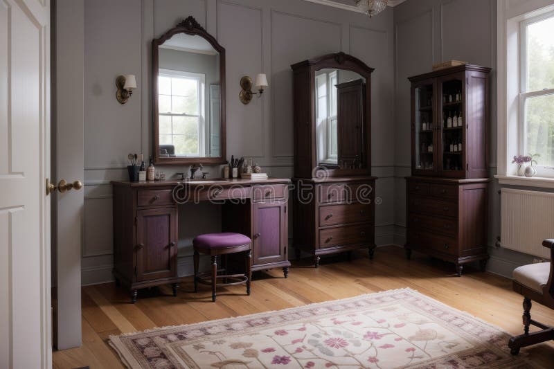 Showcasing Interior Design in Style Antique Appeal Stock Illustration ...