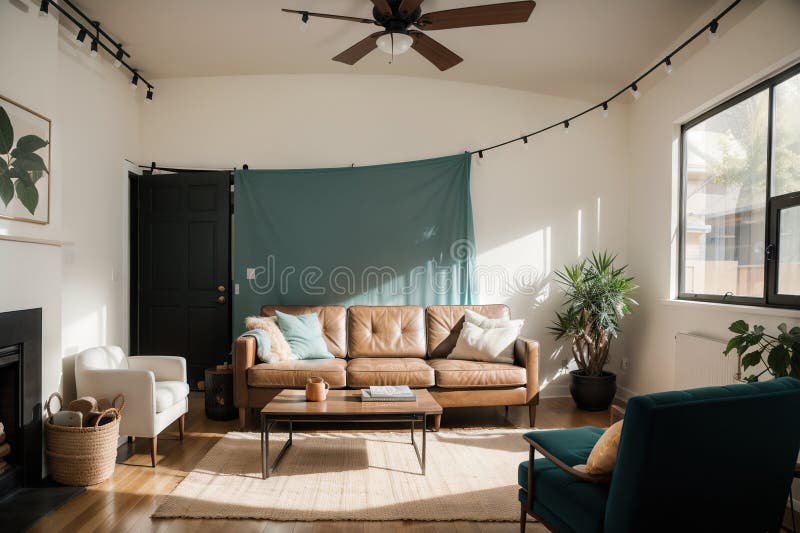 Showcasing Interior Design in Style Artsy Asylum Stock Illustration ...